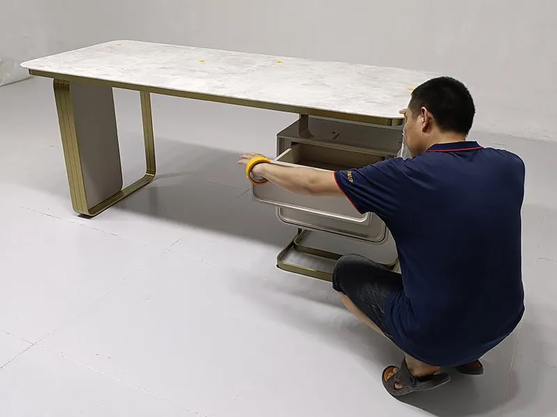 Customized square stool leather upholstered footstool ottoman modern ...