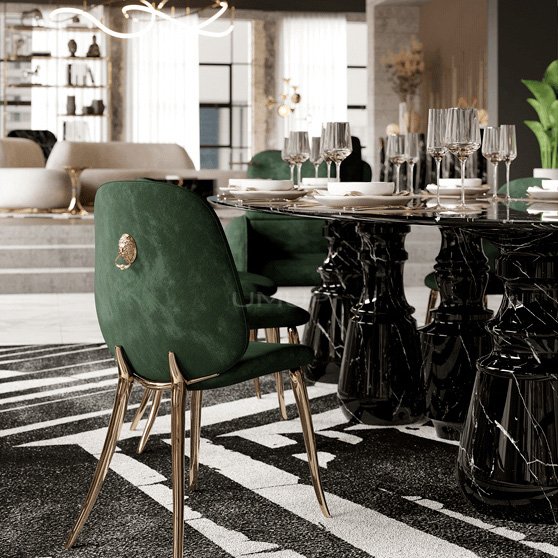 Luxury Dining Room Hotel Chair Furniture Modern Restaurant Fabric ...